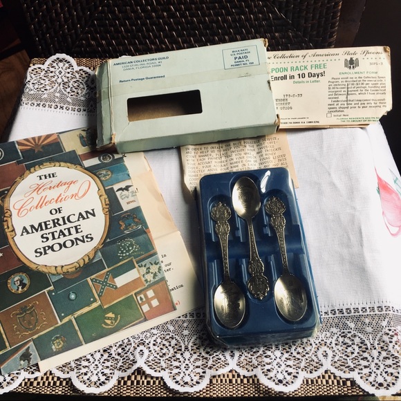 Vintage | Kitchen | The Heritage Collection Of American State Spoons ...